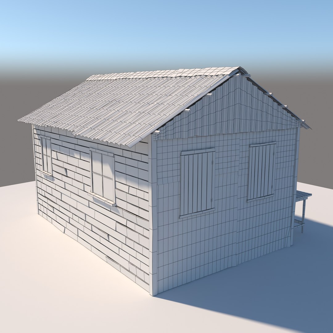 3D Wooden Shed Model - TurboSquid 1383927
