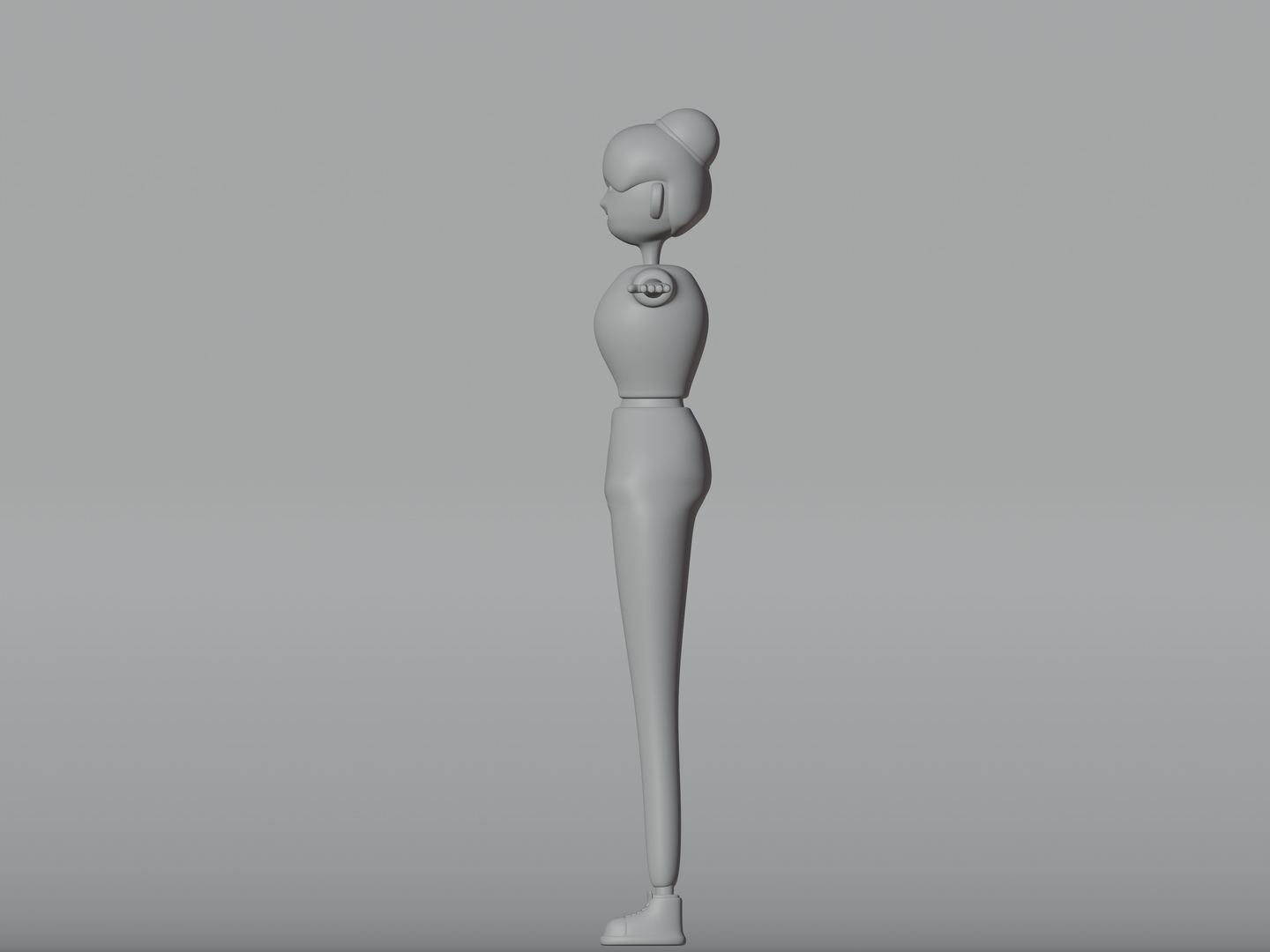 3D Female cartoon characters base mesh model - TurboSquid 1739463
