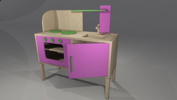 Toy Kitchen 3D Models for Download | TurboSquid