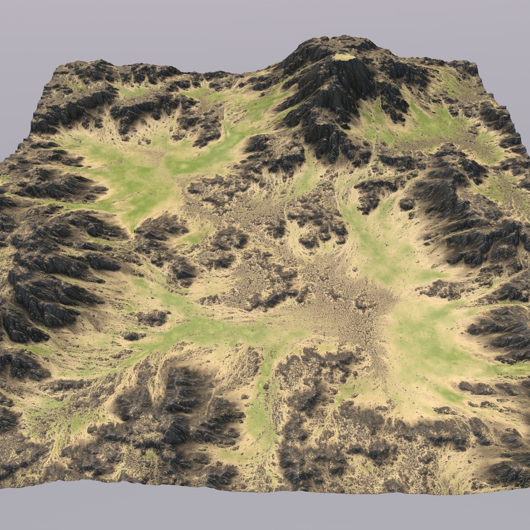 Green Terrain 3D - TurboSquid 1295964