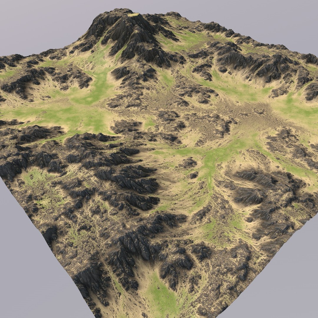 Green Terrain 3D - TurboSquid 1295964