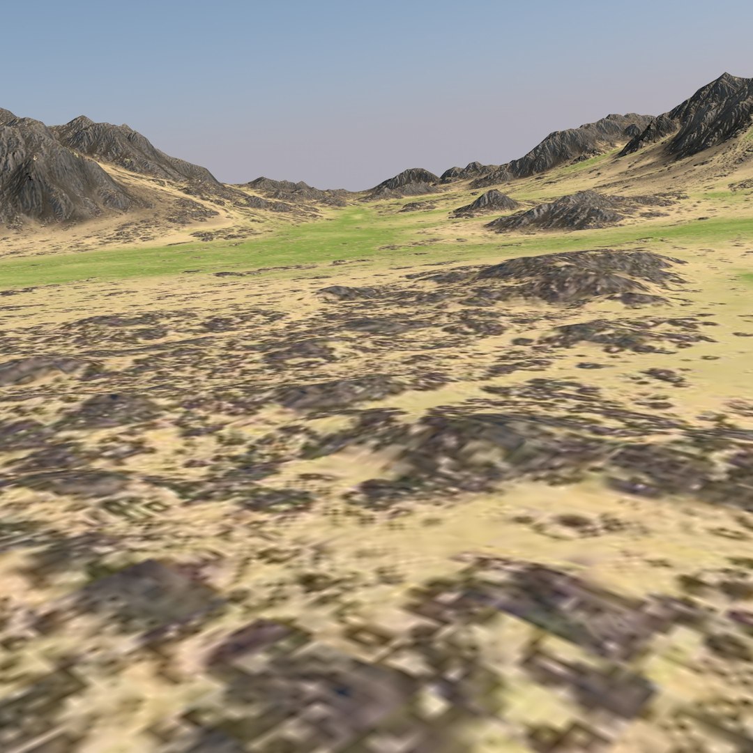 Green Terrain 3D - TurboSquid 1295964