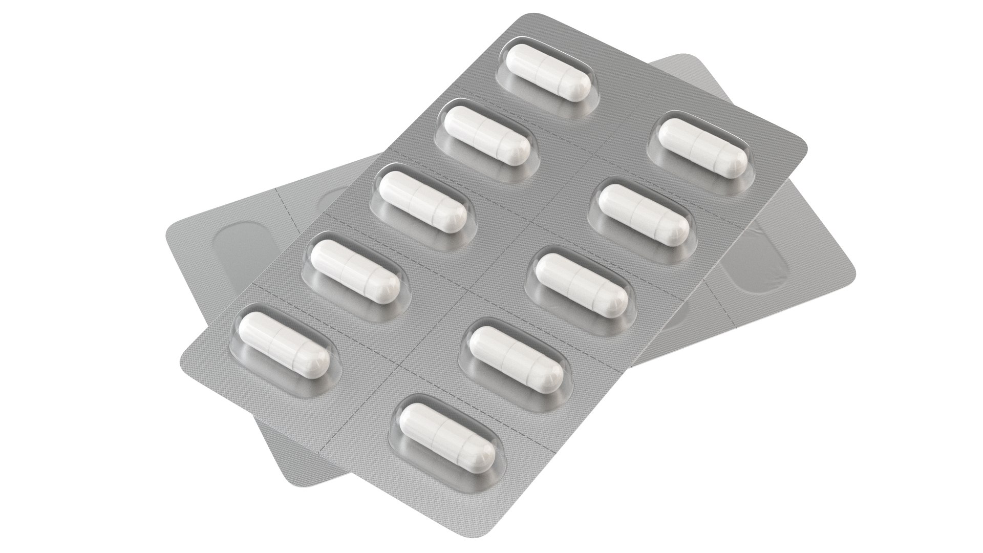 3D Pills Blister Pack - TurboSquid 2153031
