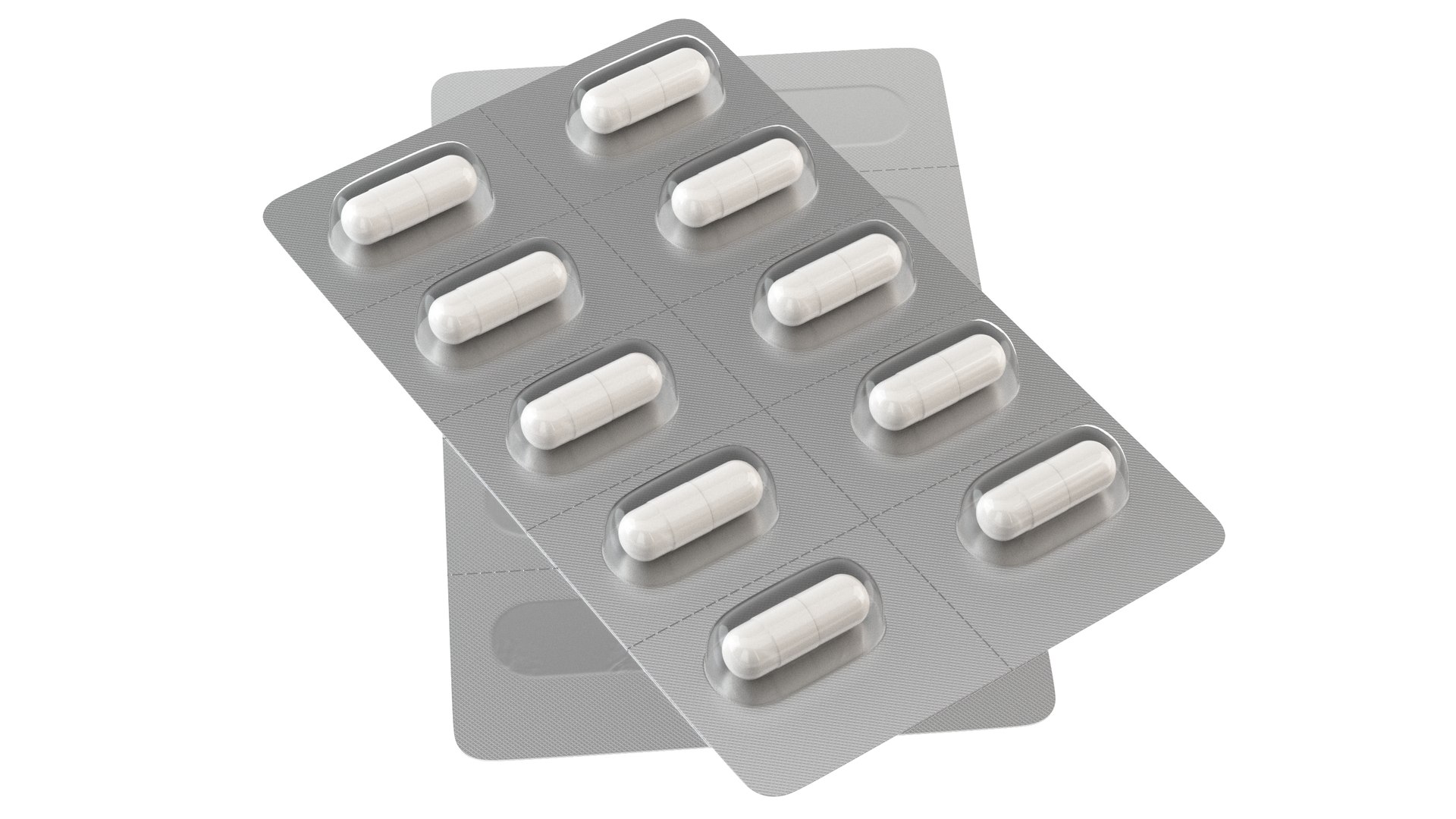 3D Pills Blister Pack - TurboSquid 2153031