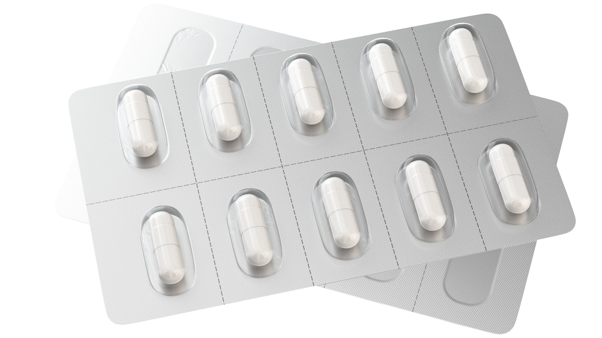 3D Pills Blister Pack - TurboSquid 2153031