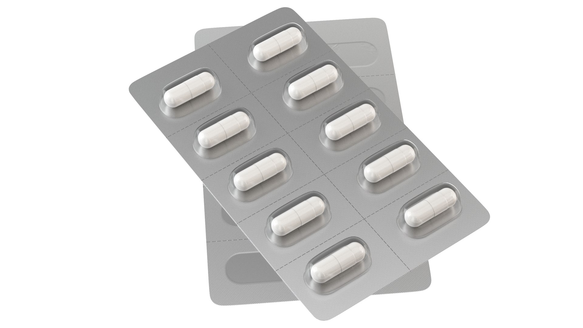 3D Pills Blister Pack - TurboSquid 2153031