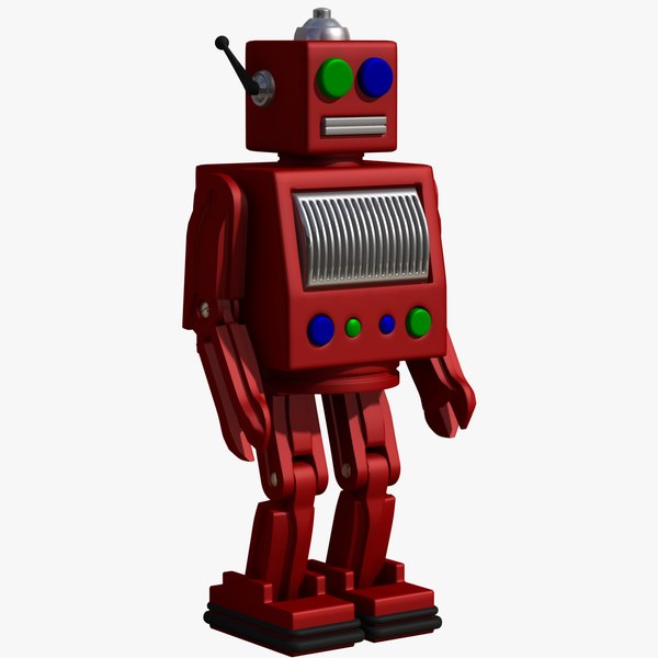 3ds max robot toy vintage
