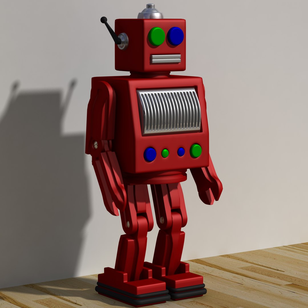 3ds Max Robot Toy Vintage