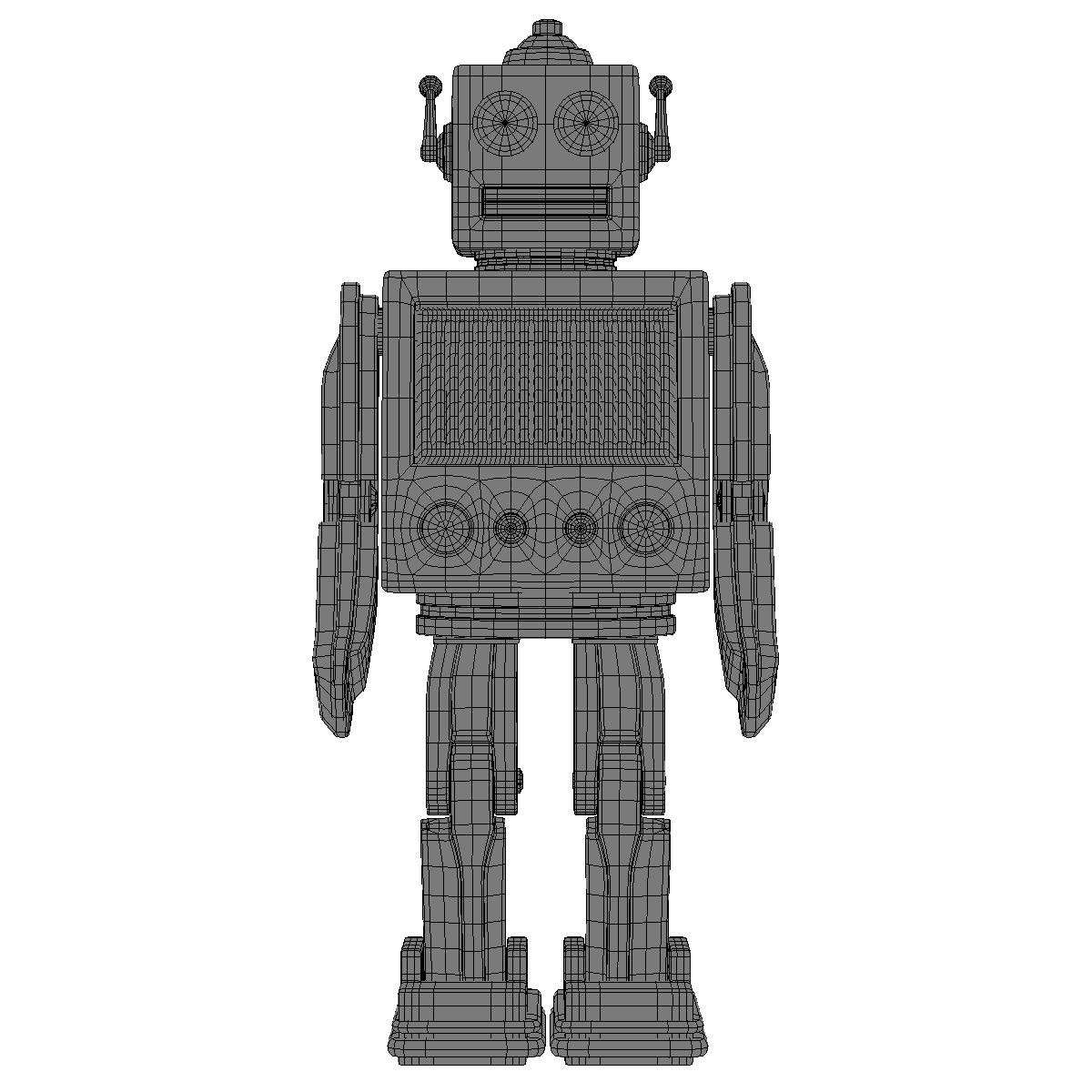 3ds max robot toy vintage