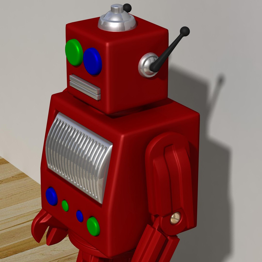 3ds Max Robot Toy Vintage