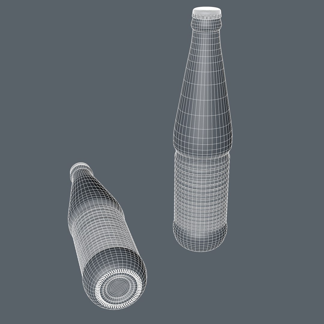 Fanta Retro Bottle Model - TurboSquid 1571782