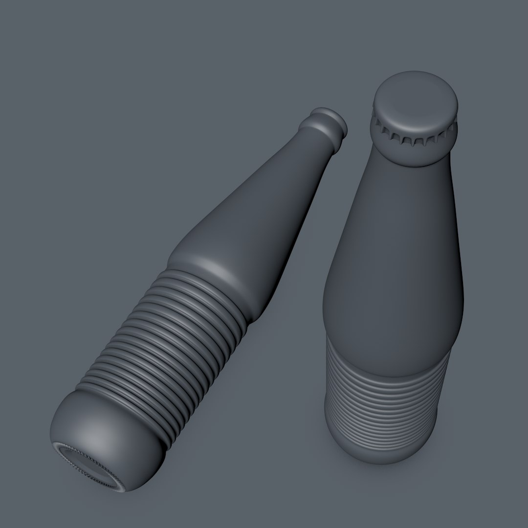 Fanta Retro Bottle Model - TurboSquid 1571782