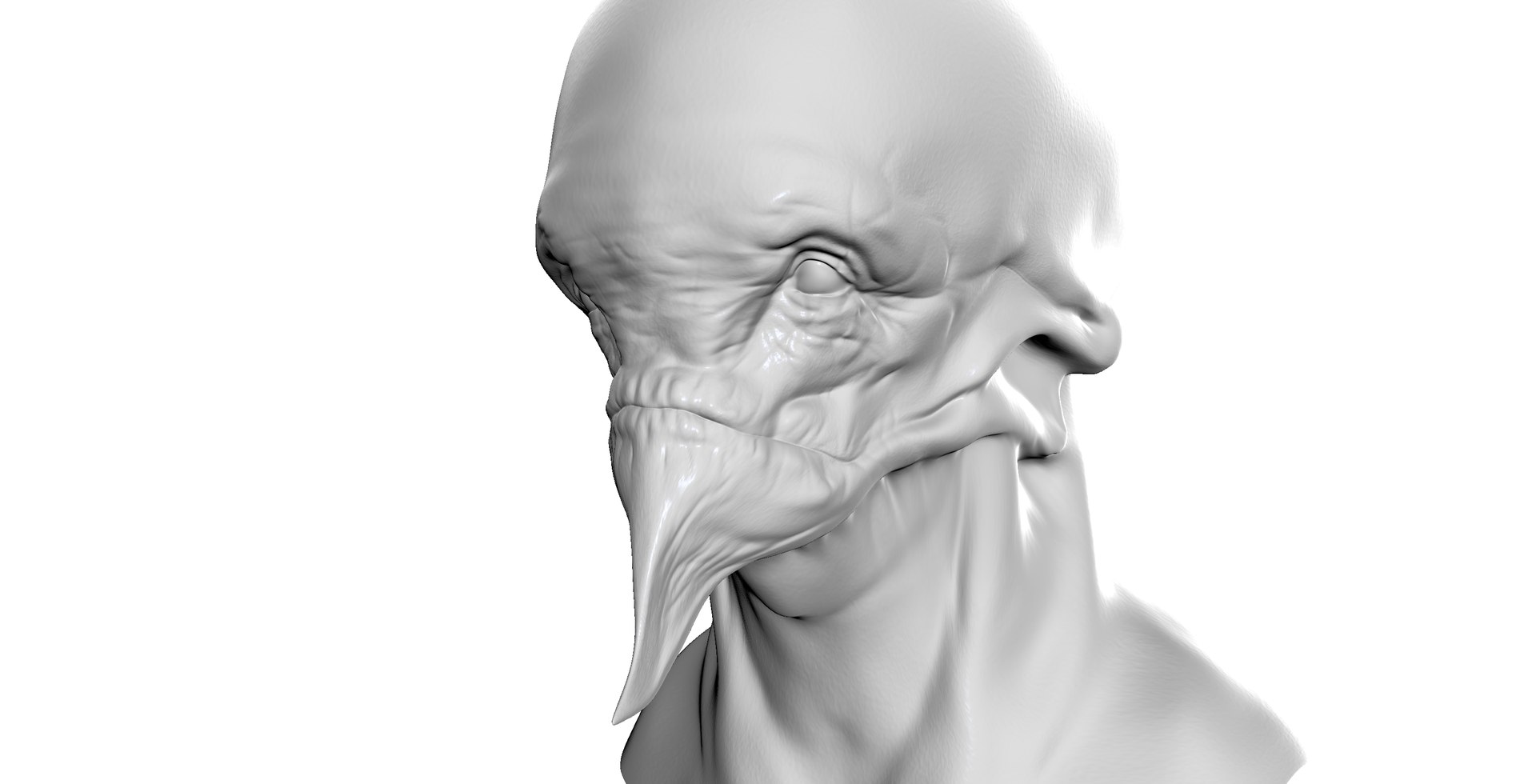3d bust sculpture mudbox