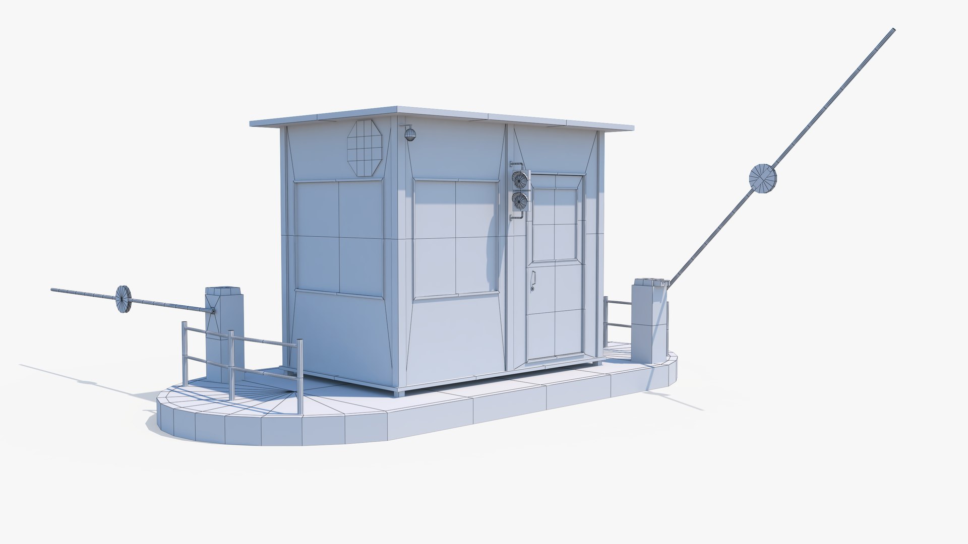 Security Booth 3D Model - TurboSquid 1966572