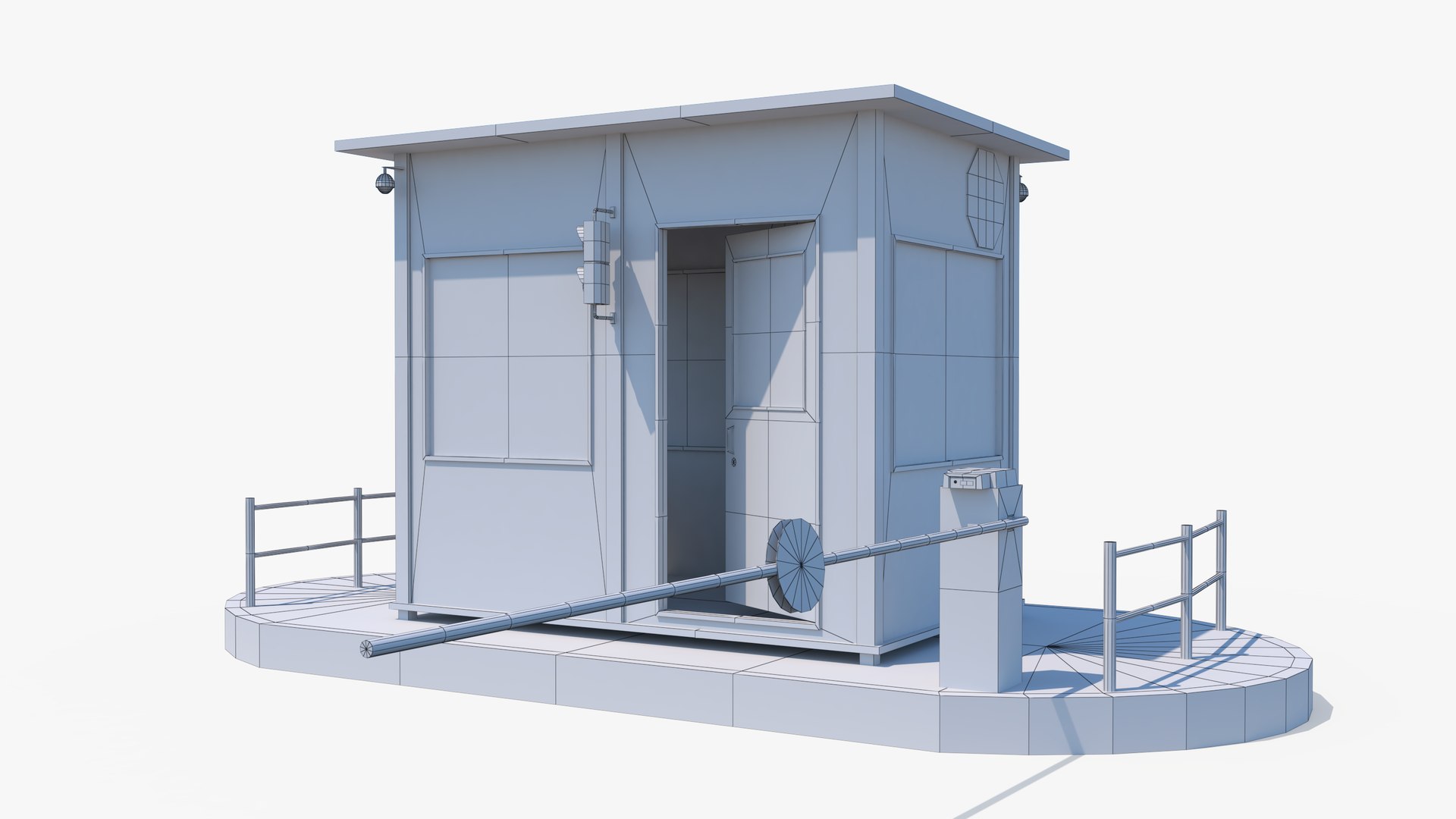 Security Booth 3D Model - TurboSquid 1966572