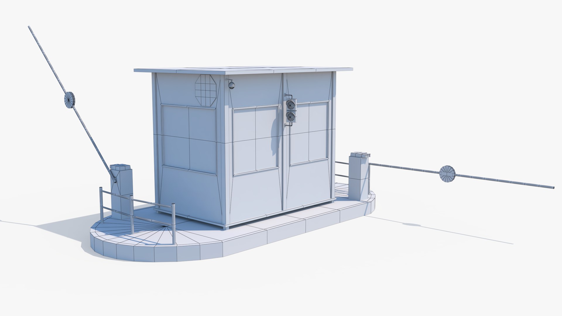 Security Booth 3D Model - TurboSquid 1966572