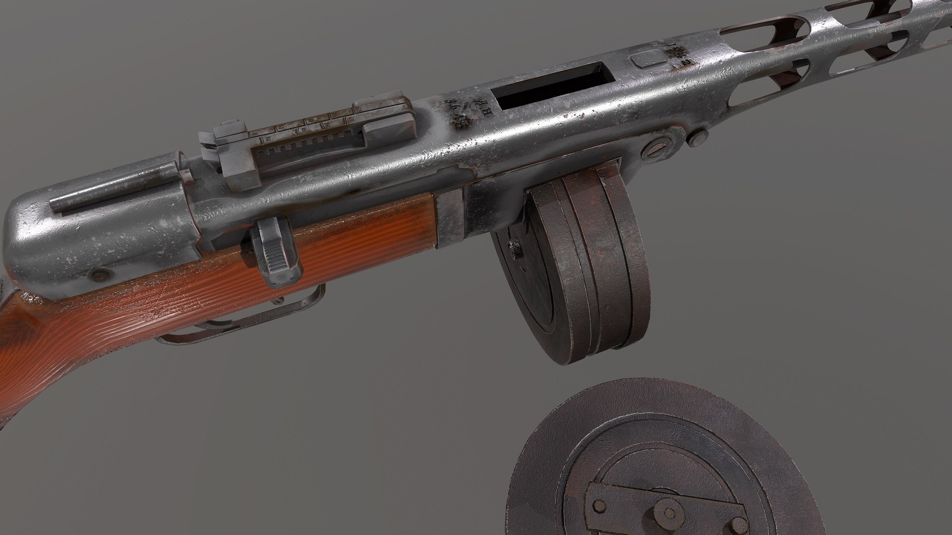Ppsh-41 3D Model - TurboSquid 1201951