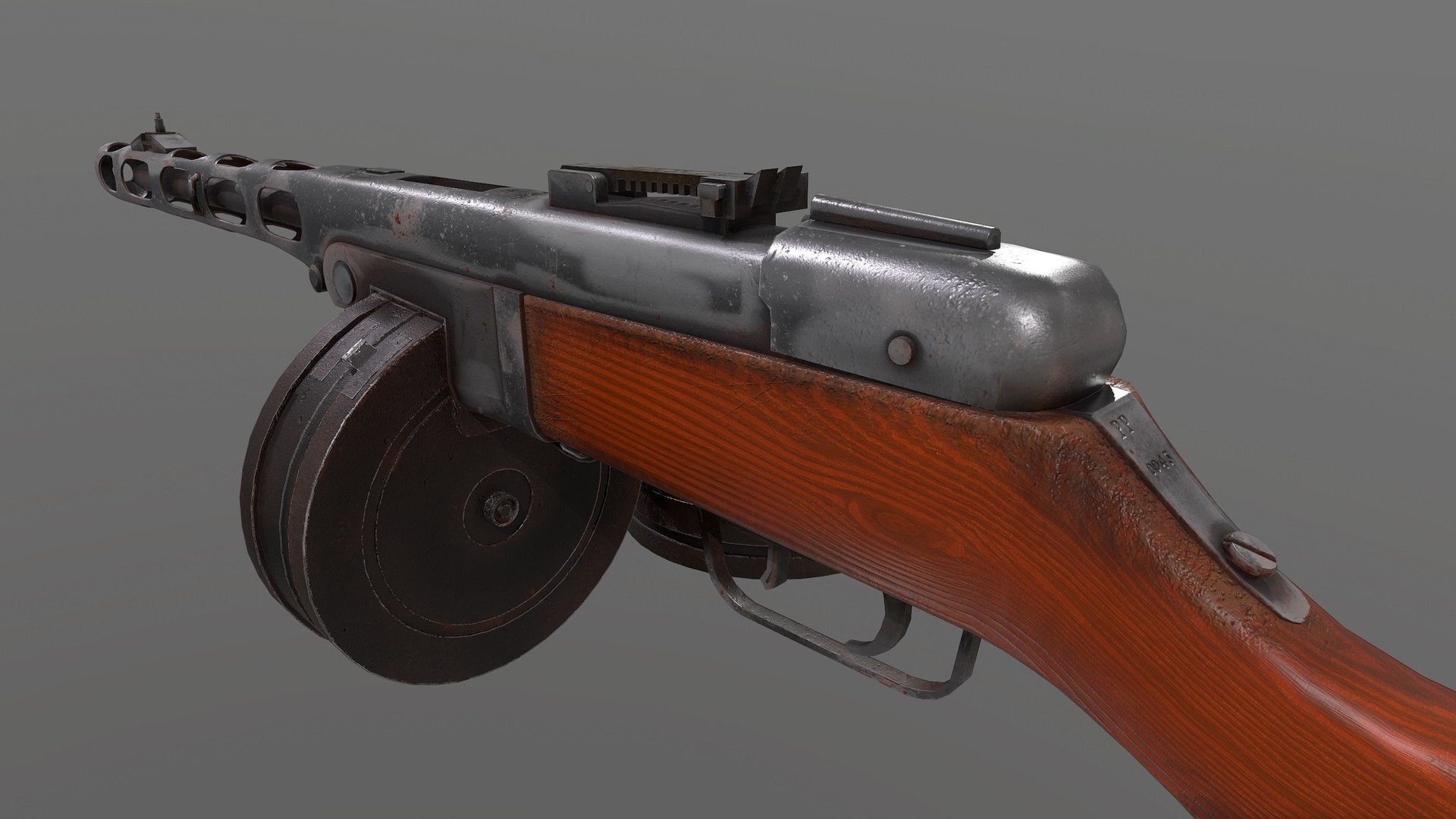Ppsh-41 3D Model - TurboSquid 1201951