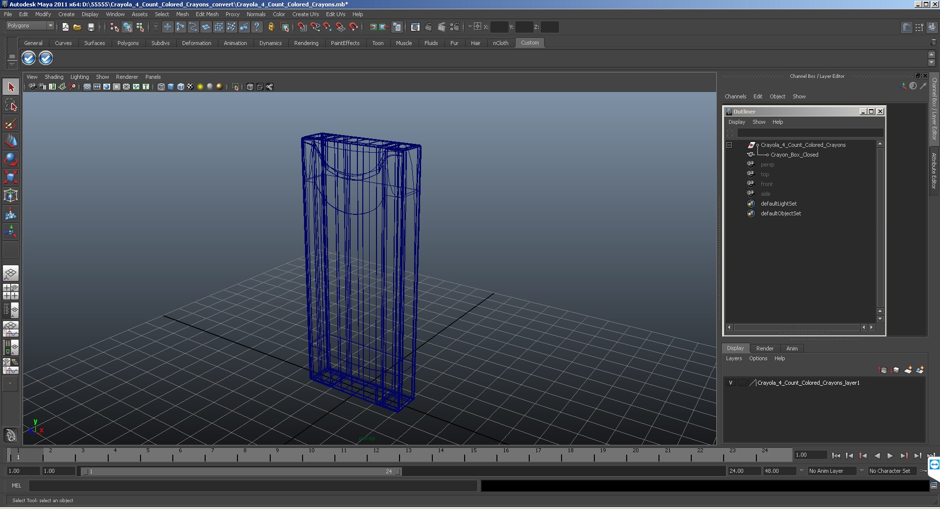 Crayola 4 Count Colored 3D Model - TurboSquid 1287007