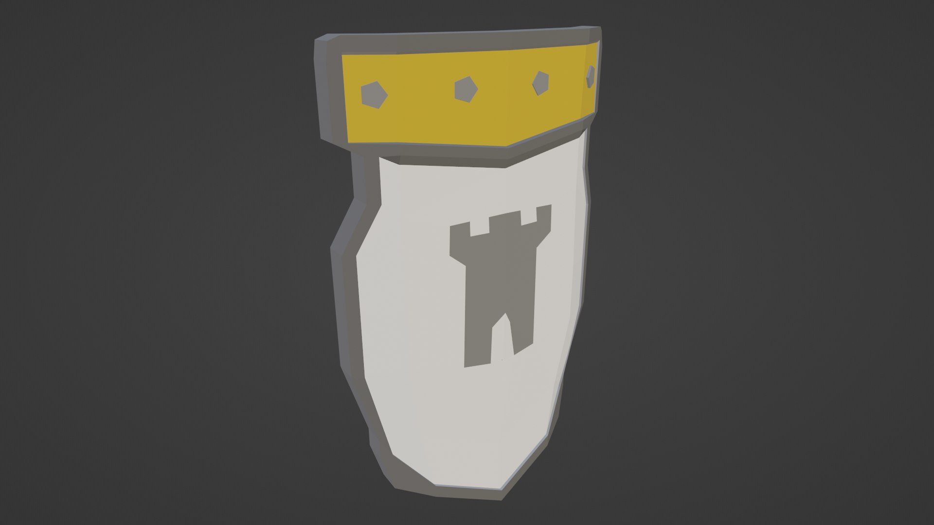 3D 3D LOW POLY Tower Shield - TurboSquid 2133419