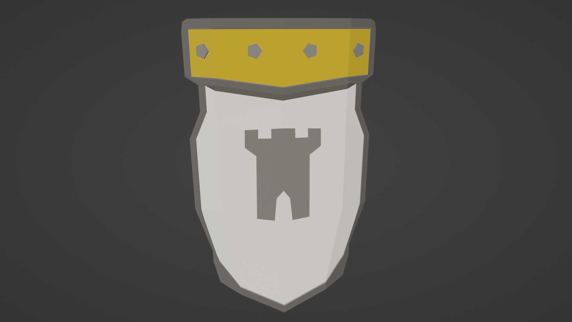 3D 3D LOW POLY Tower Shield - TurboSquid 2133419