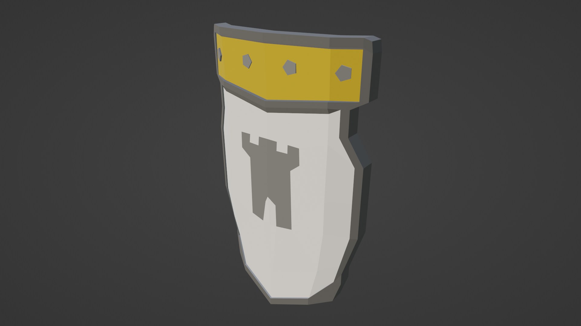 3D 3D LOW POLY Tower Shield - TurboSquid 2133419