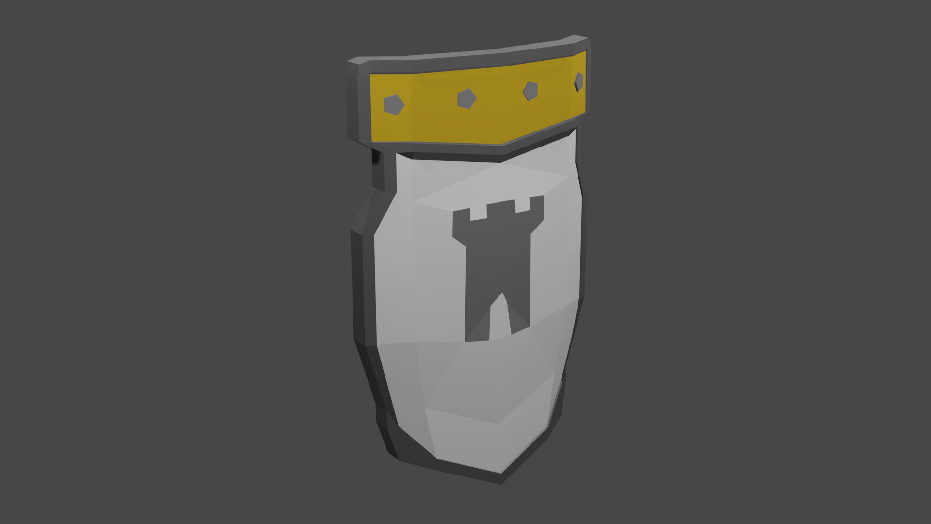 3D 3D LOW POLY Tower Shield - TurboSquid 2133419