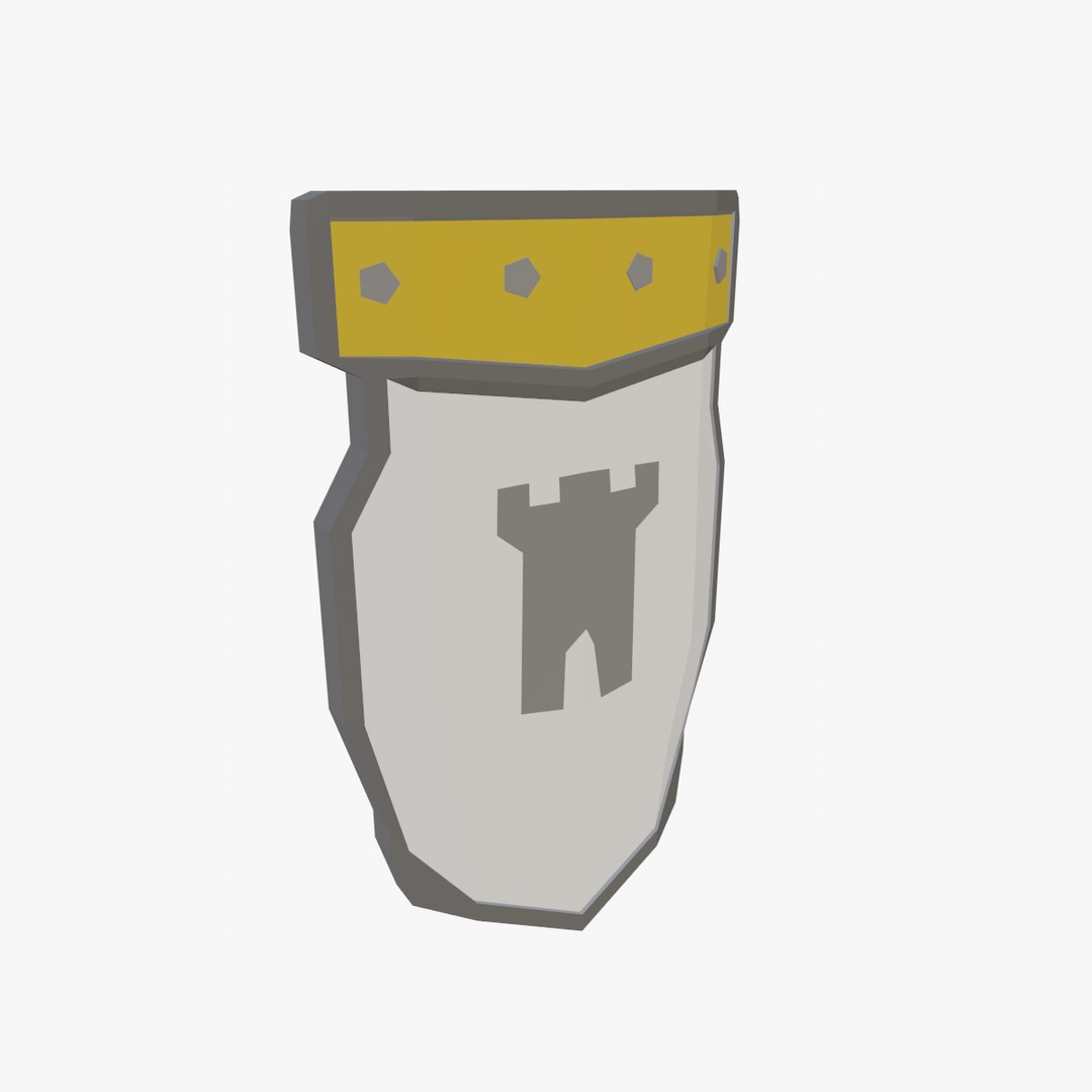 3D 3D LOW POLY Tower Shield - TurboSquid 2133419