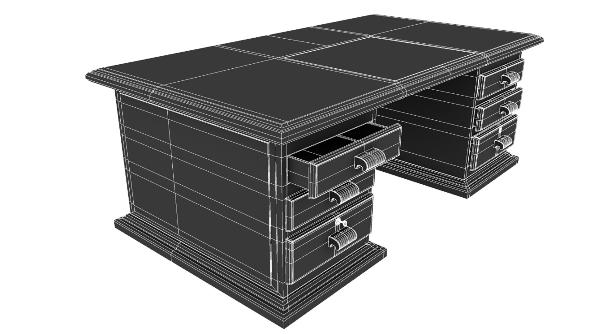 3d Model Office Desk