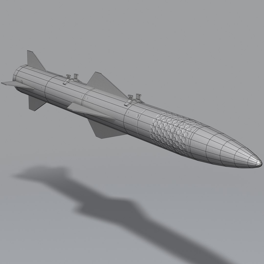 3d Model Cuda Missile