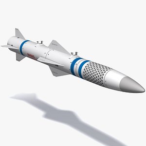 aim-9 sidewinder missile 3d model