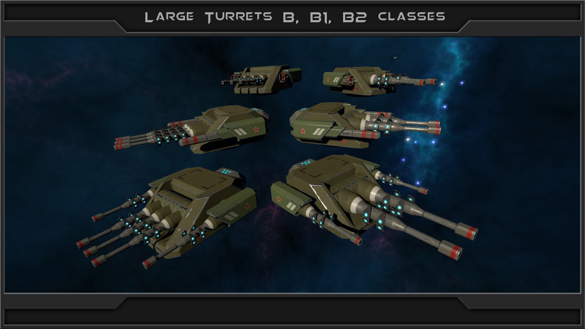 3d Pack Hd Modular Turrets