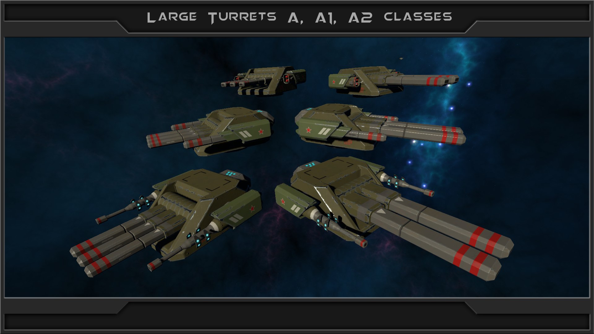 3d Pack Hd Modular Turrets