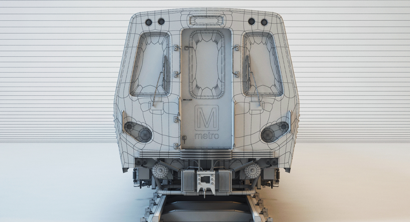 3d model wmata 7000 metro train