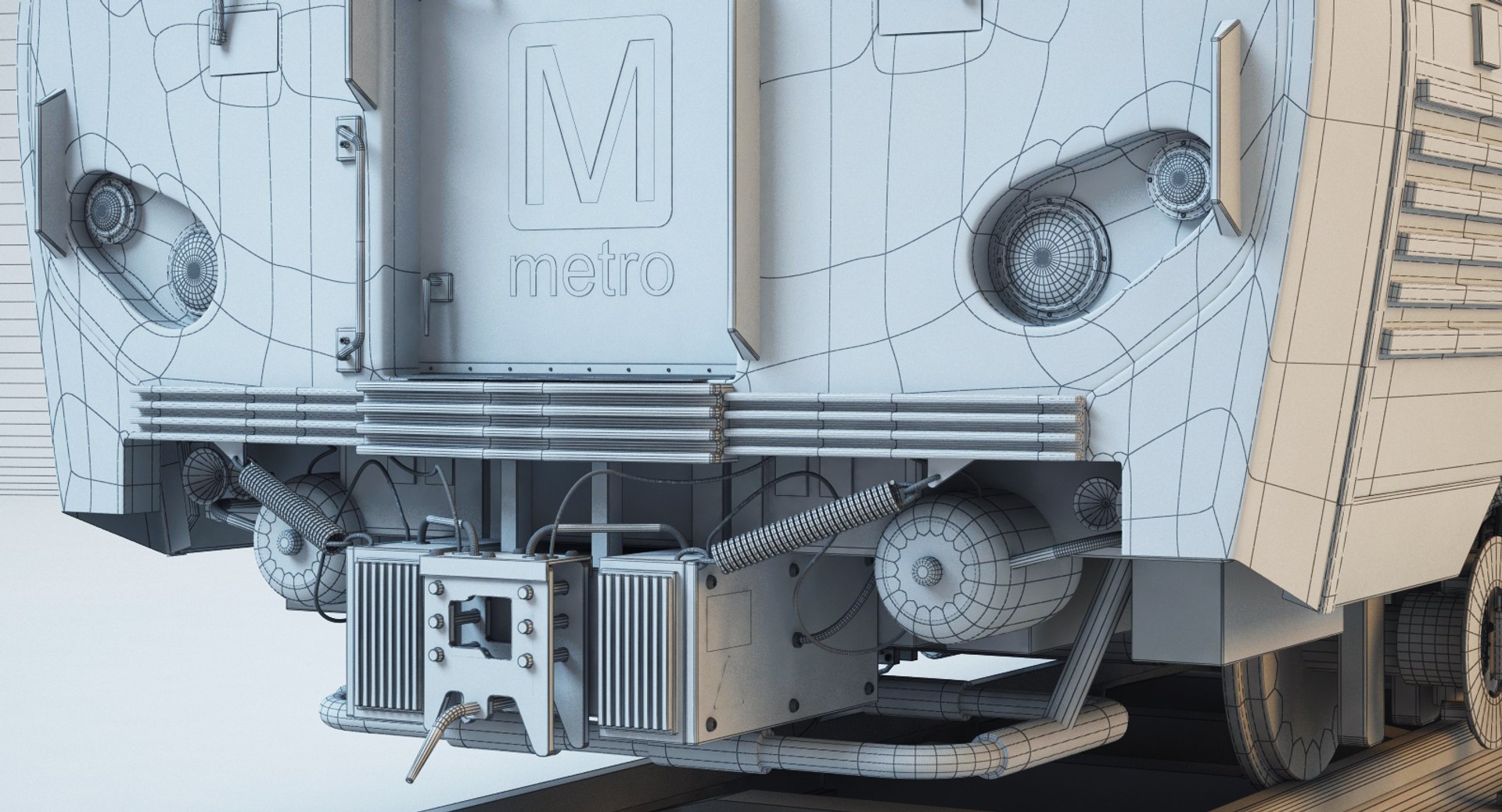 3d model wmata 7000 metro train