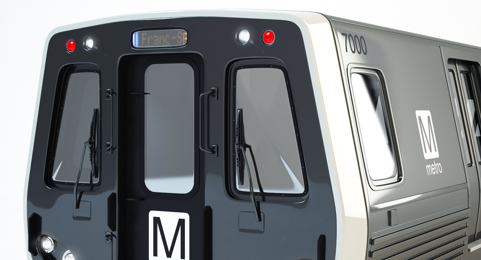 3d model wmata 7000 metro train