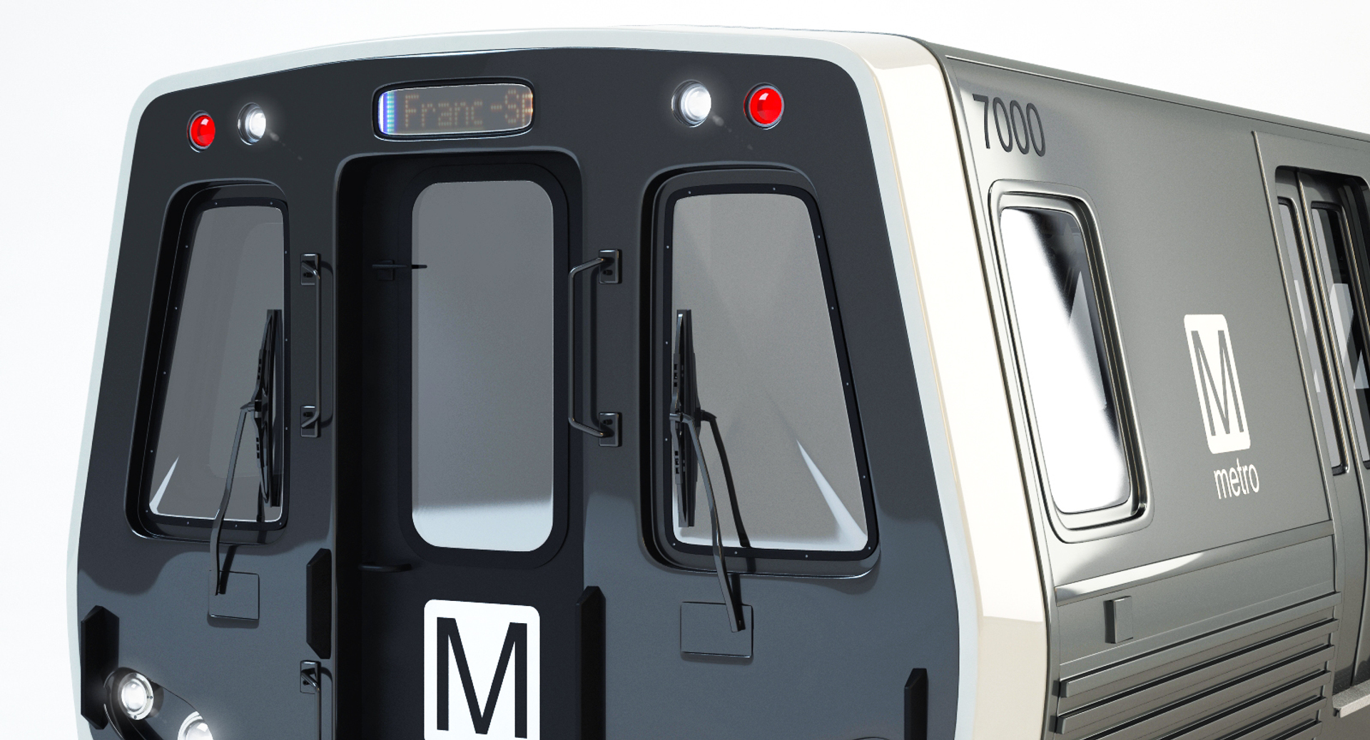 3d model wmata 7000 metro train