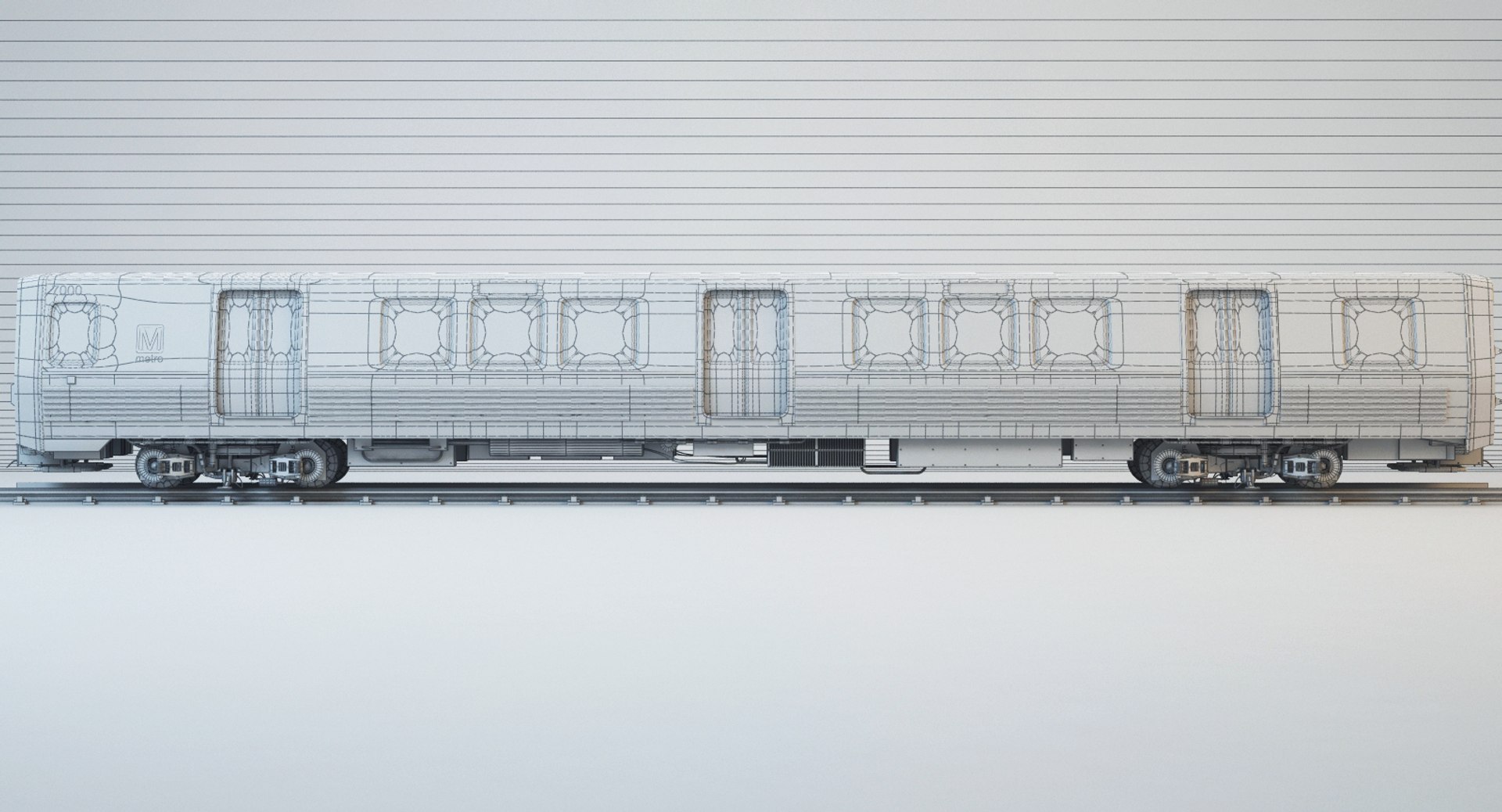 3d model wmata 7000 metro train