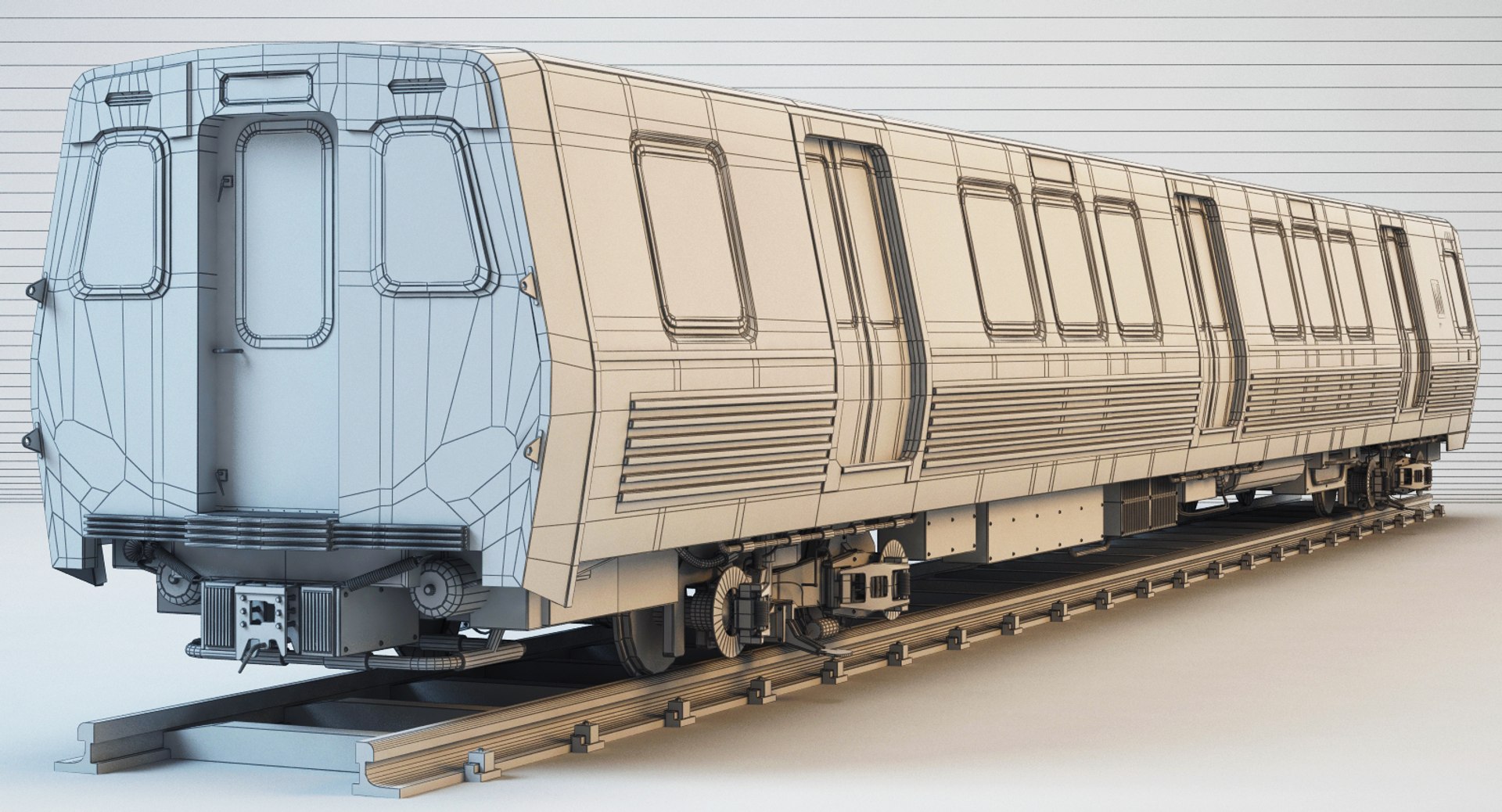 3d model wmata 7000 metro train
