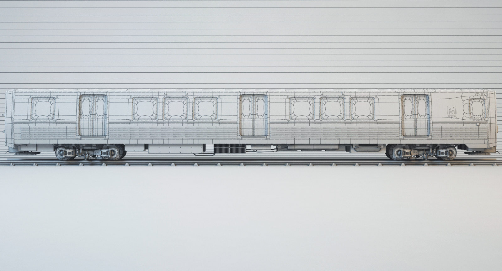 3d model wmata 7000 metro train