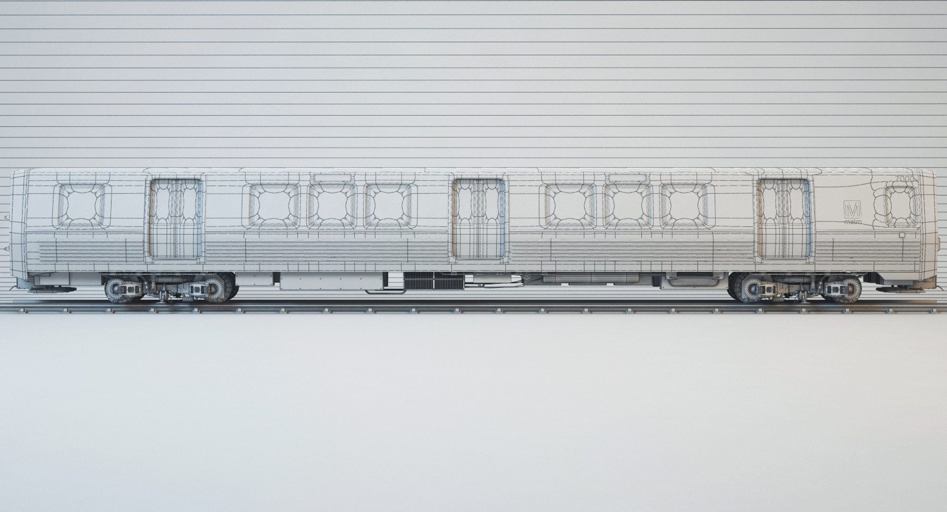 3d model wmata 7000 metro train