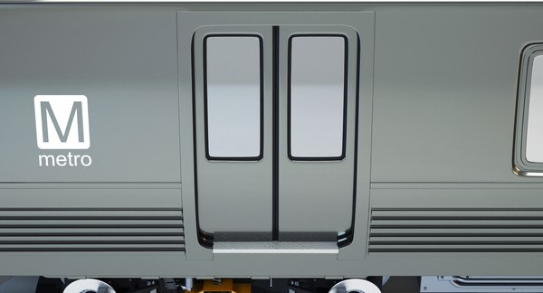 3d model wmata 7000 metro train