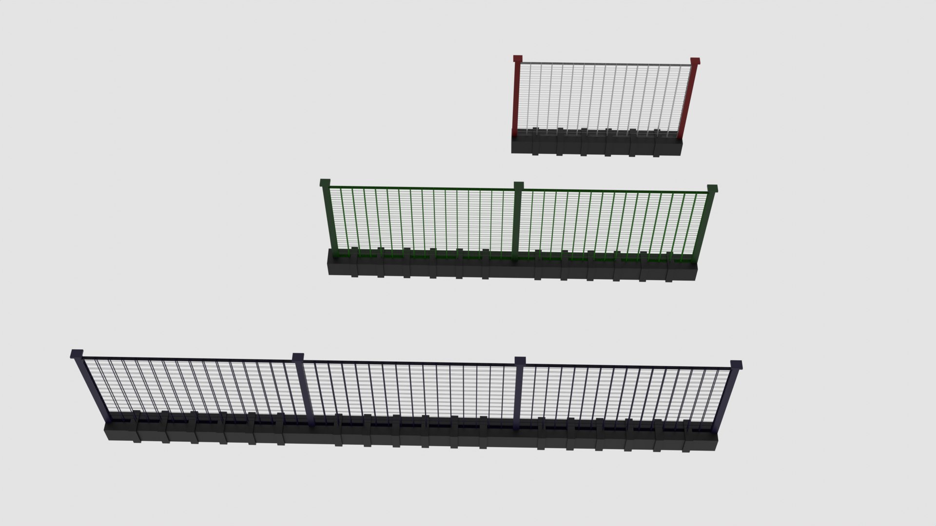 Iron Fence 3D Model - TurboSquid 2032575