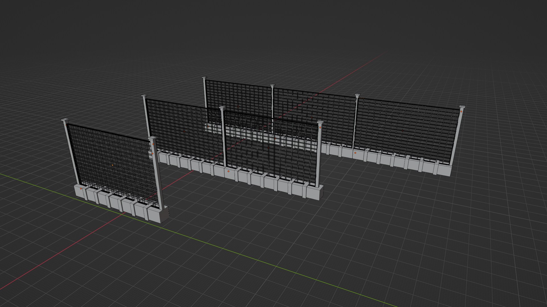 Iron Fence 3D Model - TurboSquid 2032575