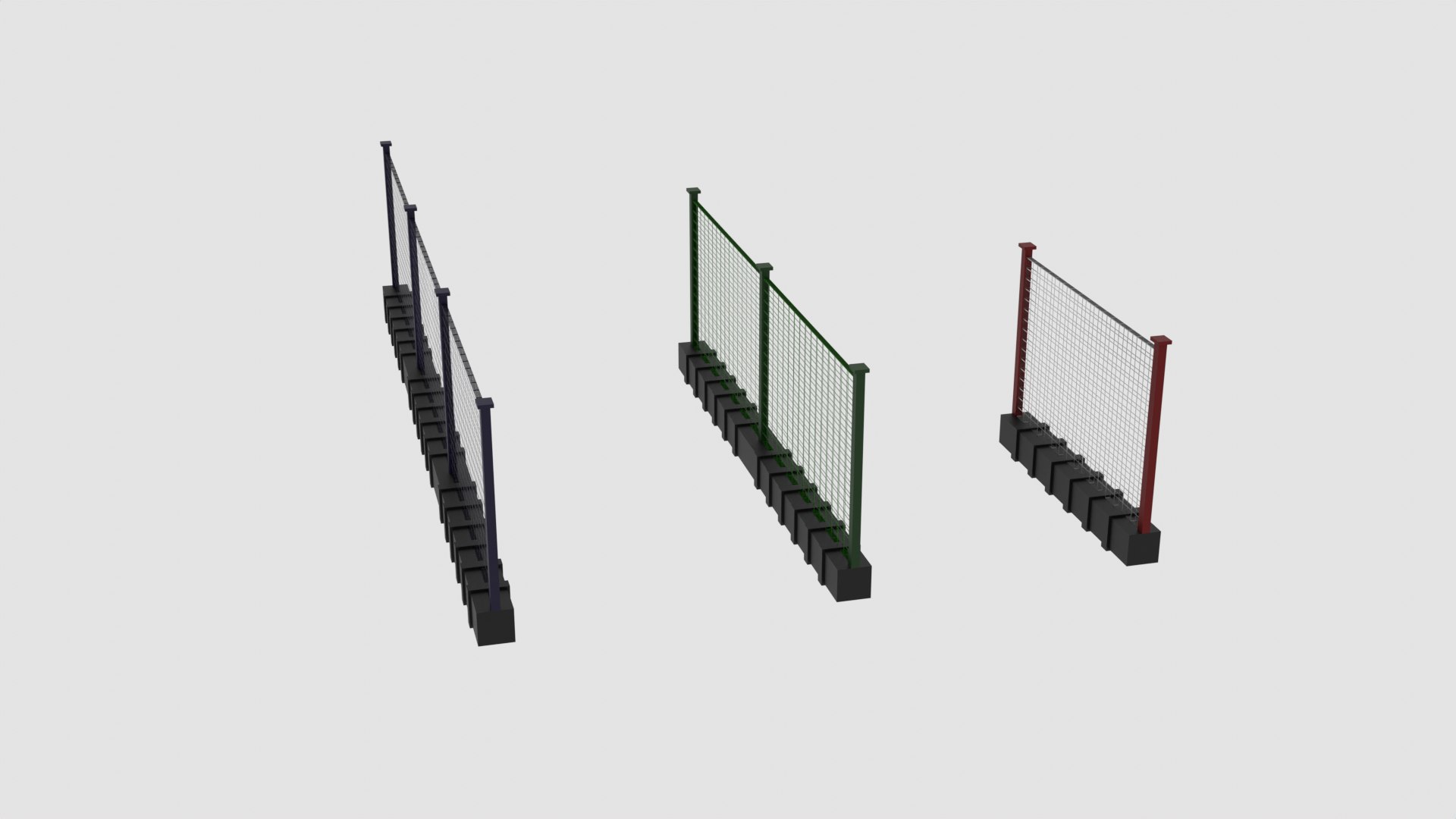 Iron Fence 3D Model - TurboSquid 2032575