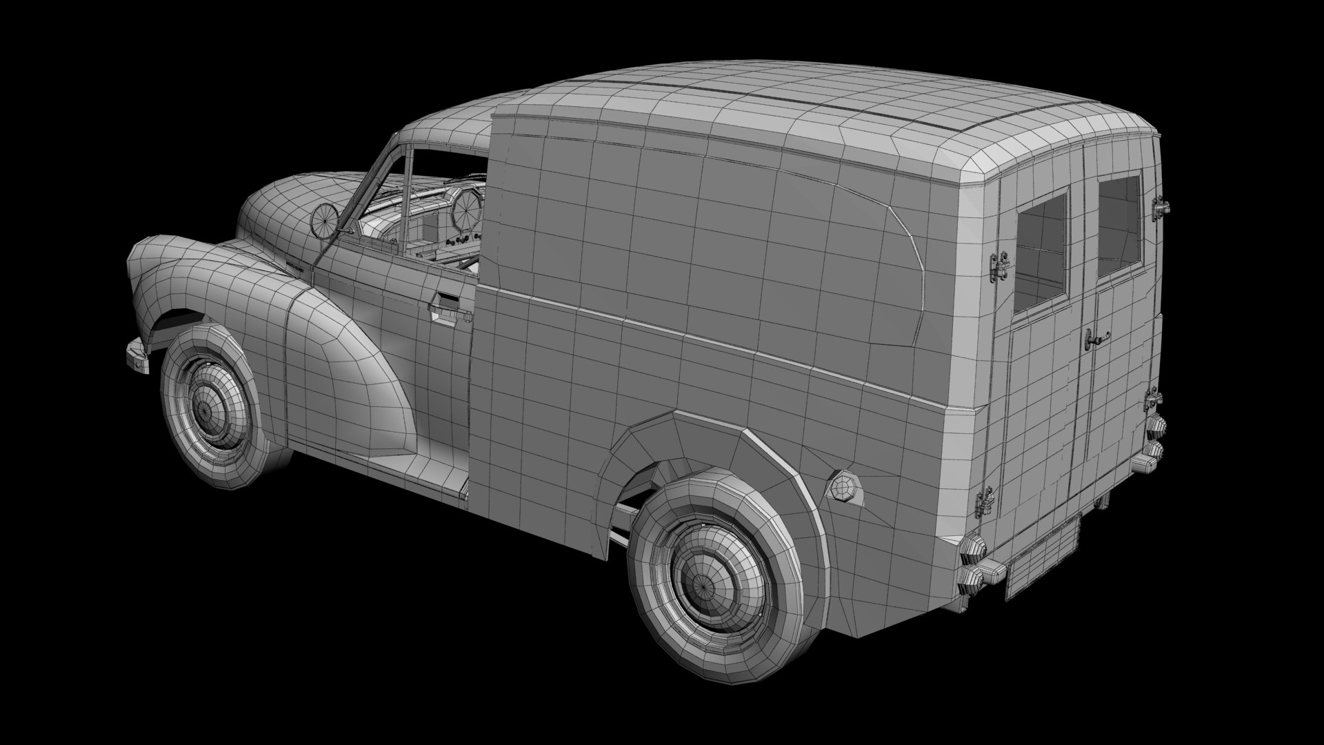 Morris Minor 1000 Van 3D - TurboSquid 2095650