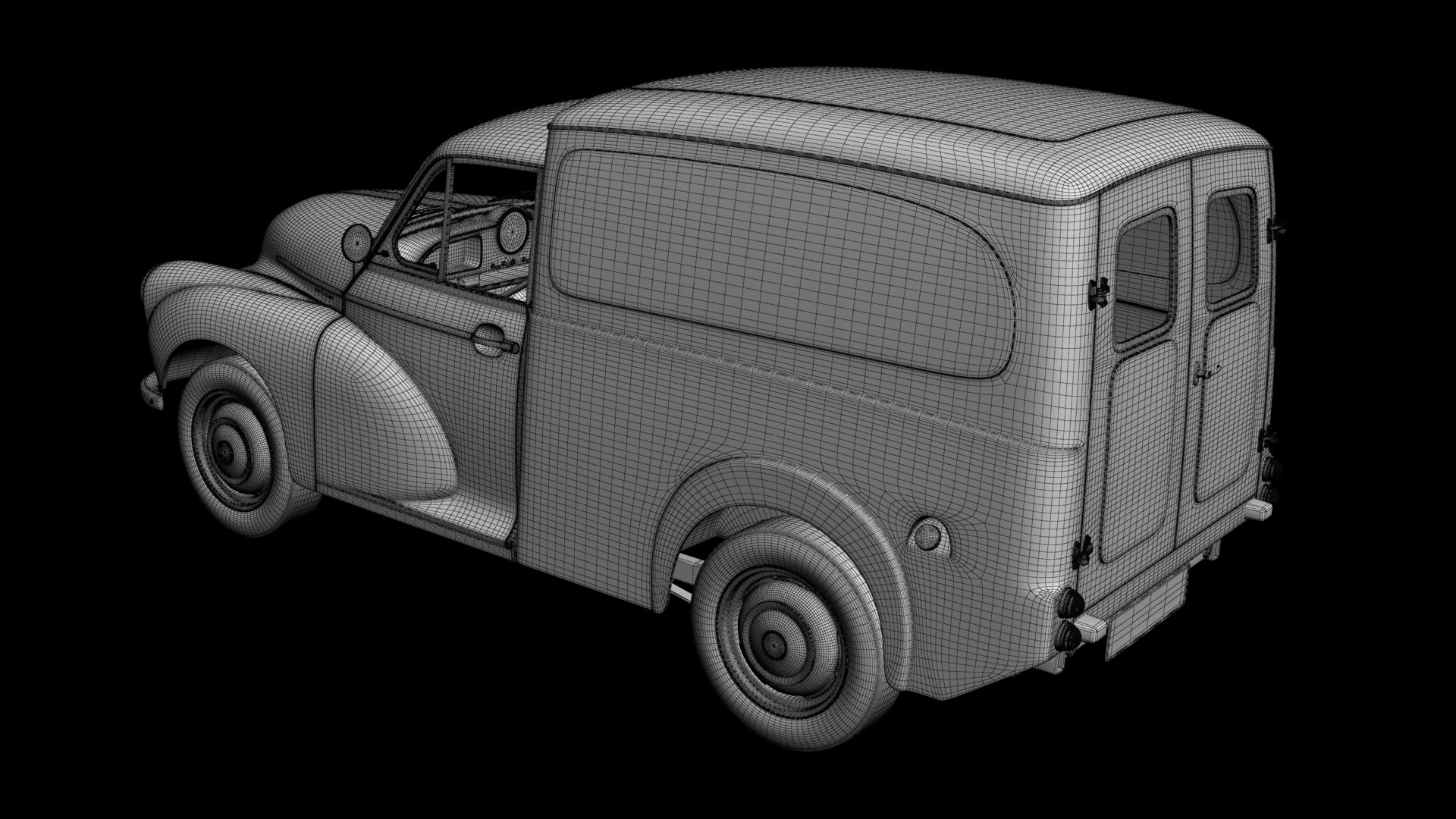 Morris Minor 1000 Van 3D - TurboSquid 2095650