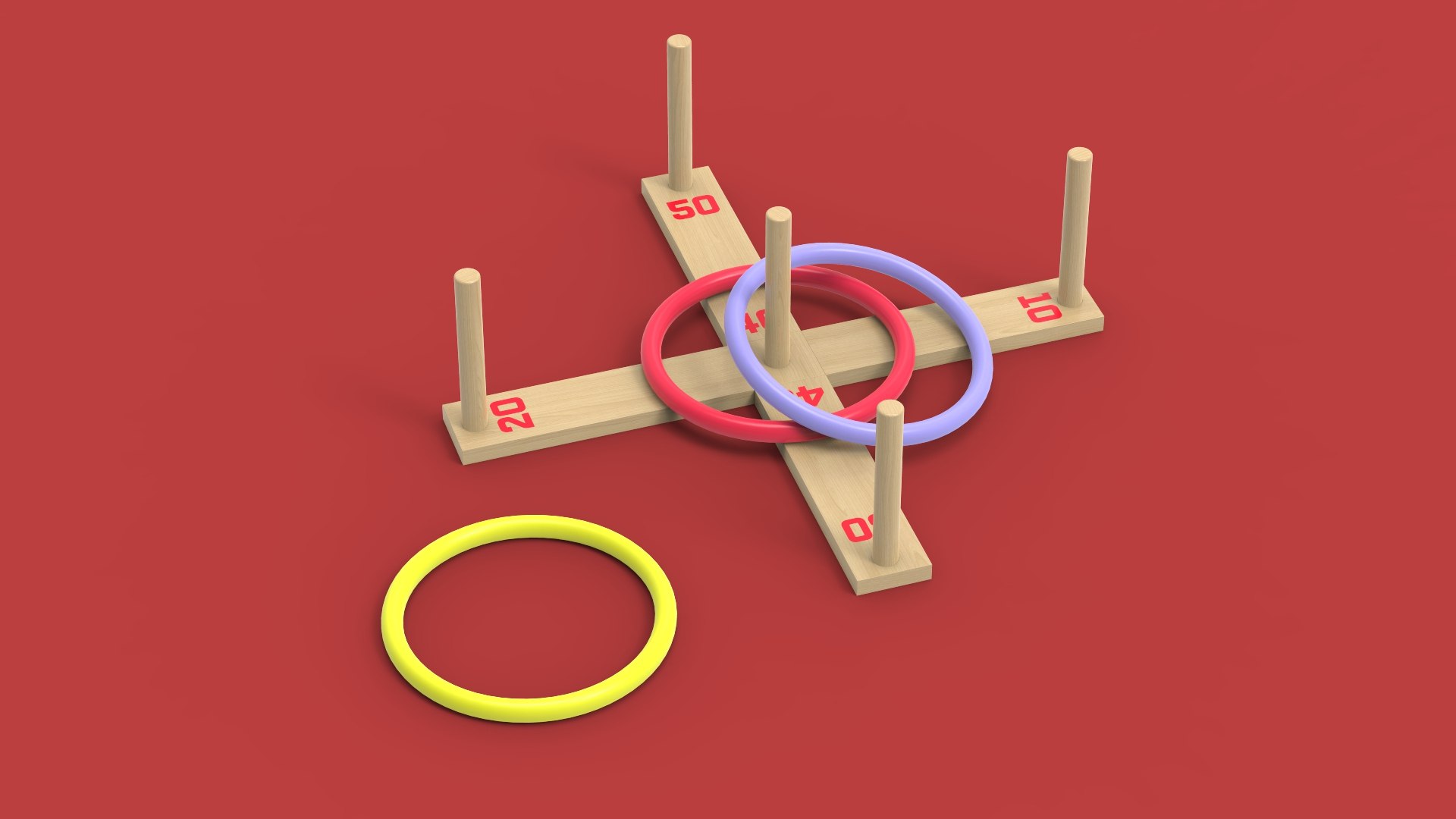 Cross Ring Game 3D Model - TurboSquid 1989209