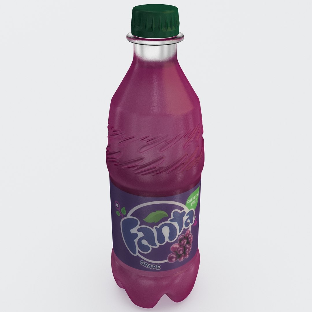 Fanta Grape Bottle 3d Max