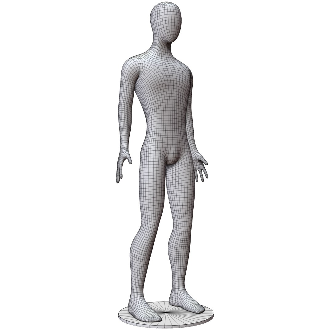 Mannequin Man Male 3D - TurboSquid 1419307
